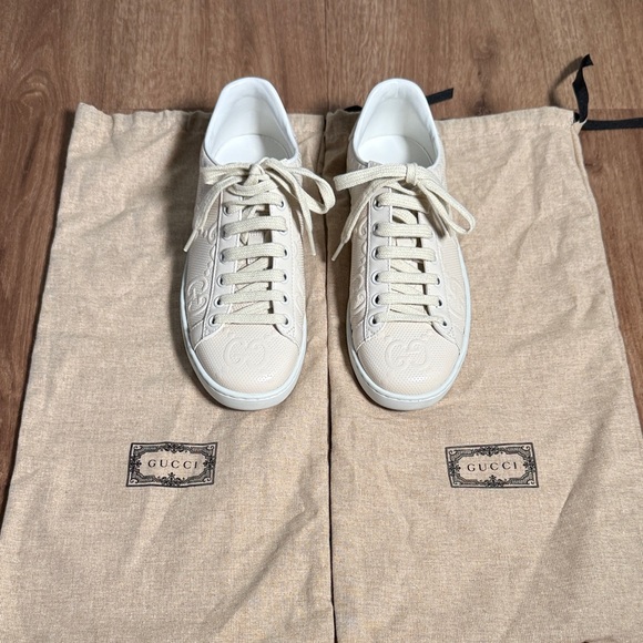 Gucci | Shoes | Gucci Ace Gg Embossed Sneakers | Poshmark
